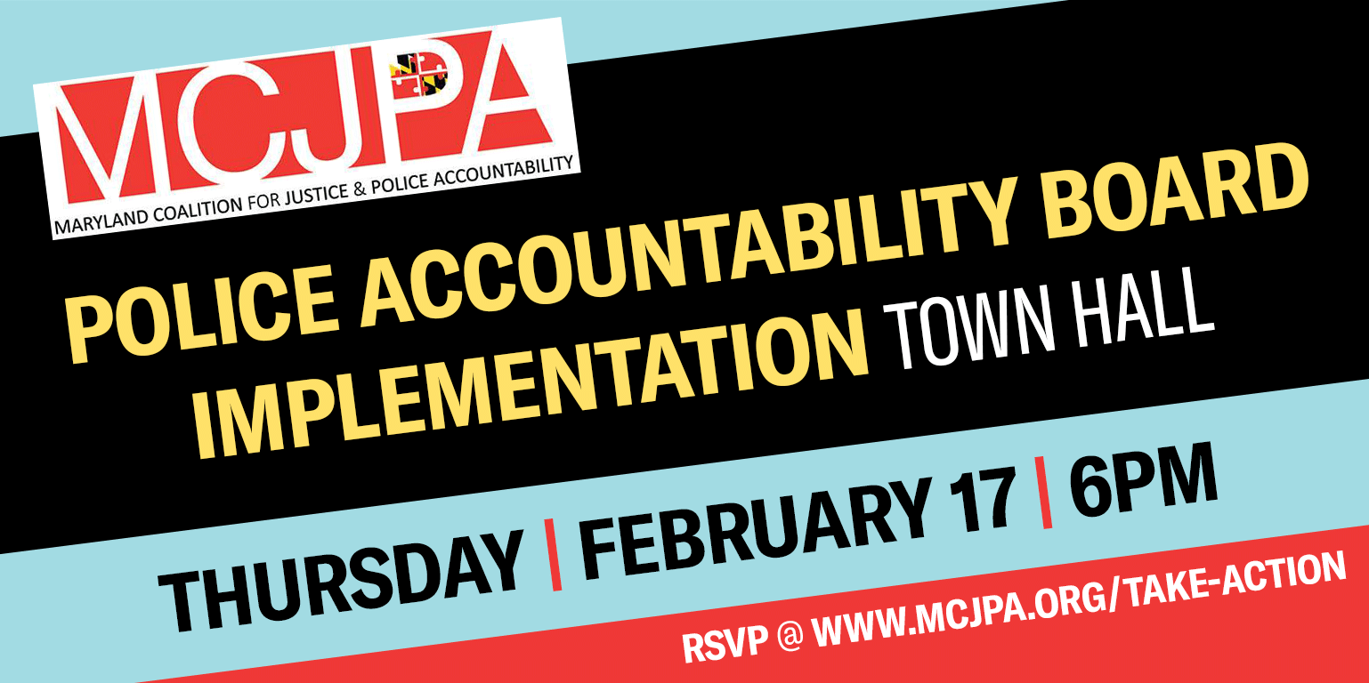 MCJPA – Police Accountability Board Implementation Town Hall | American ...